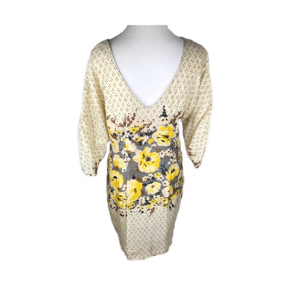 Anthropologie | Dresses | Anthropologie Peppered Plena Linen Floral ...